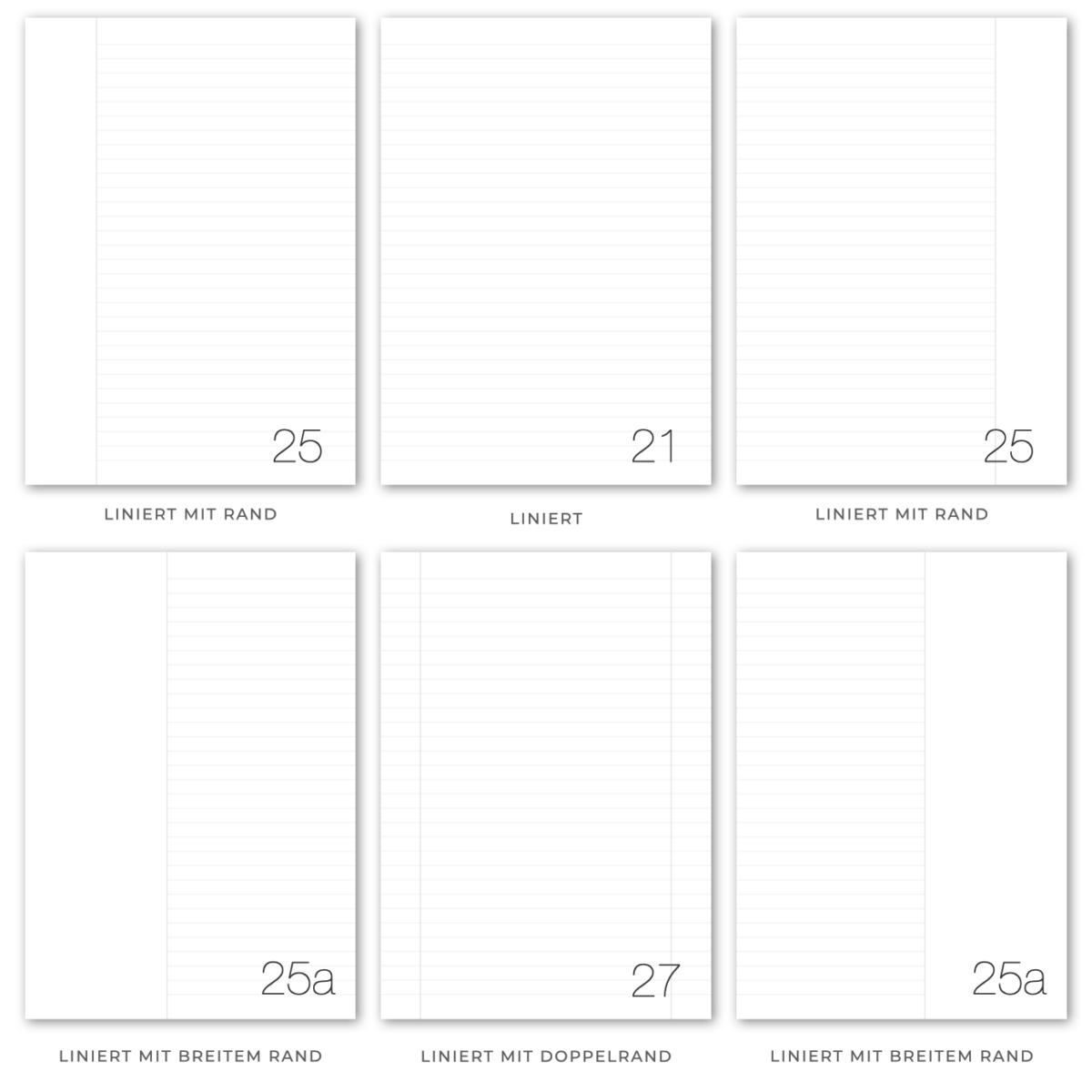 Deutsche Schulheft-Lineaturen - Widescreen Education